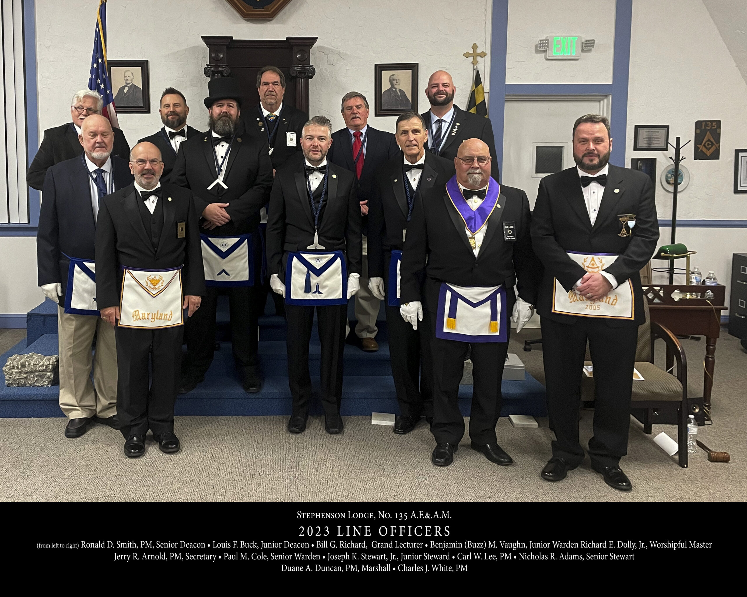 2023 Line Officers | Stephenson Lodge no 135